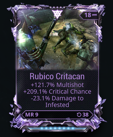 WTS Great Rubico Riven +CC +MS -Infested - PC: Trading Post - Warframe ...