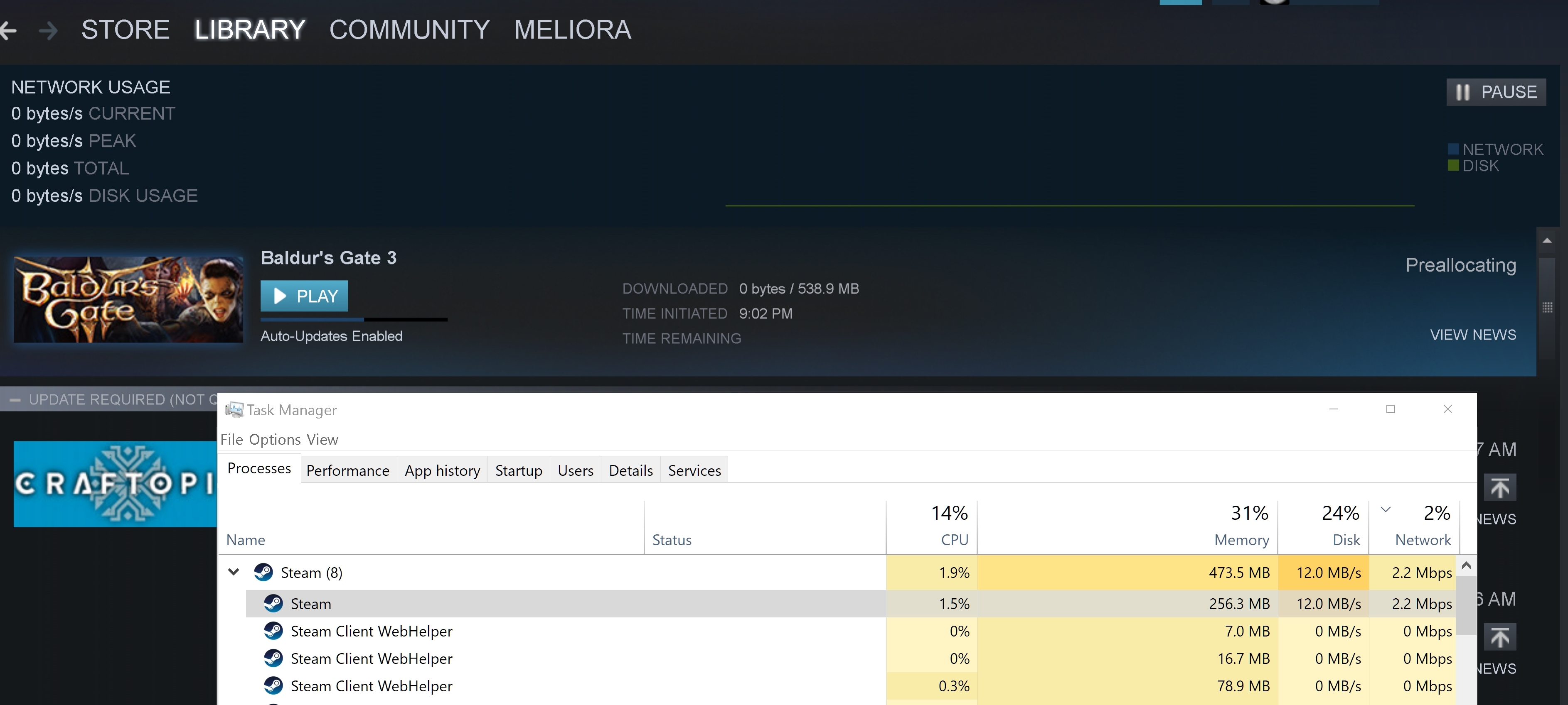 Why is Steam using bandwidth during preallocation? :: Help and Tips