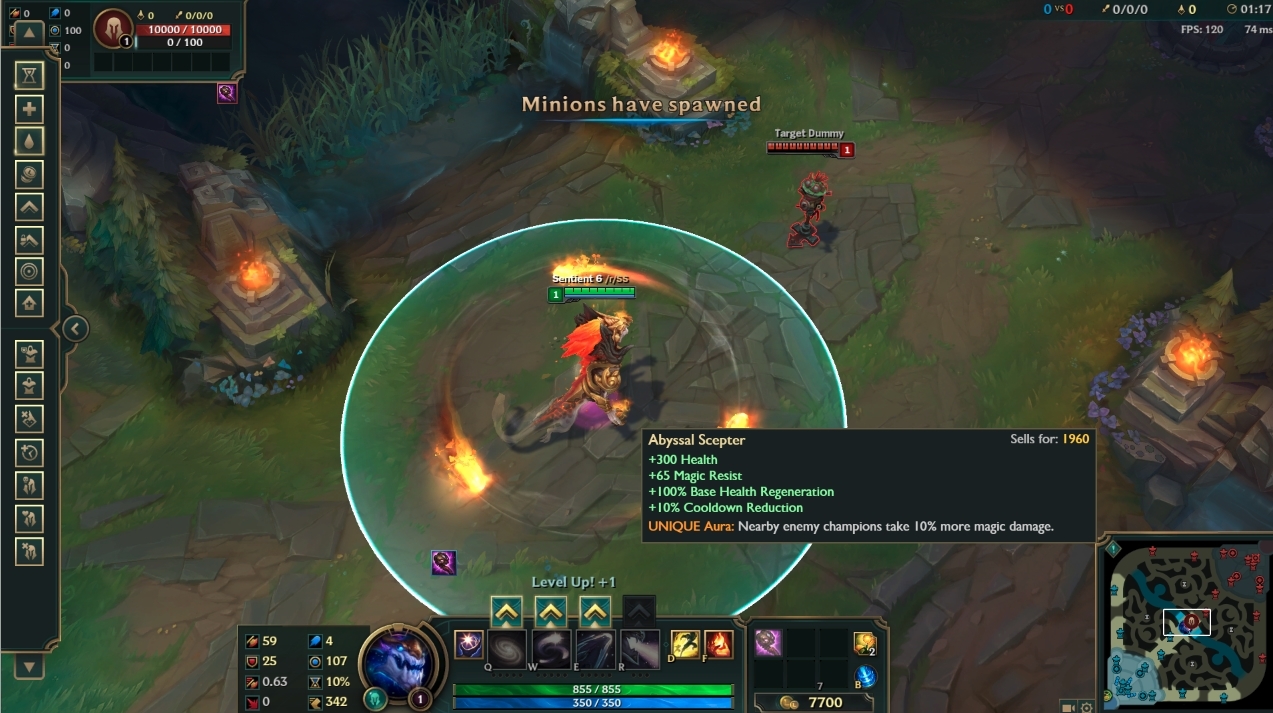 Abyssal Scepter's range indicator is incorrect. : r/leagueoflegends