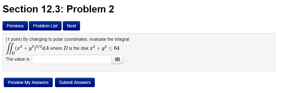 Solved Section 12.3: Problem 2 PreviouS Problem List Next (1 | Chegg.com
