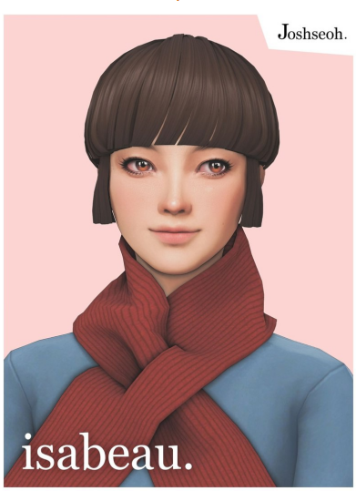 joshseoh - Isabeau Hair - TS4 Rebels