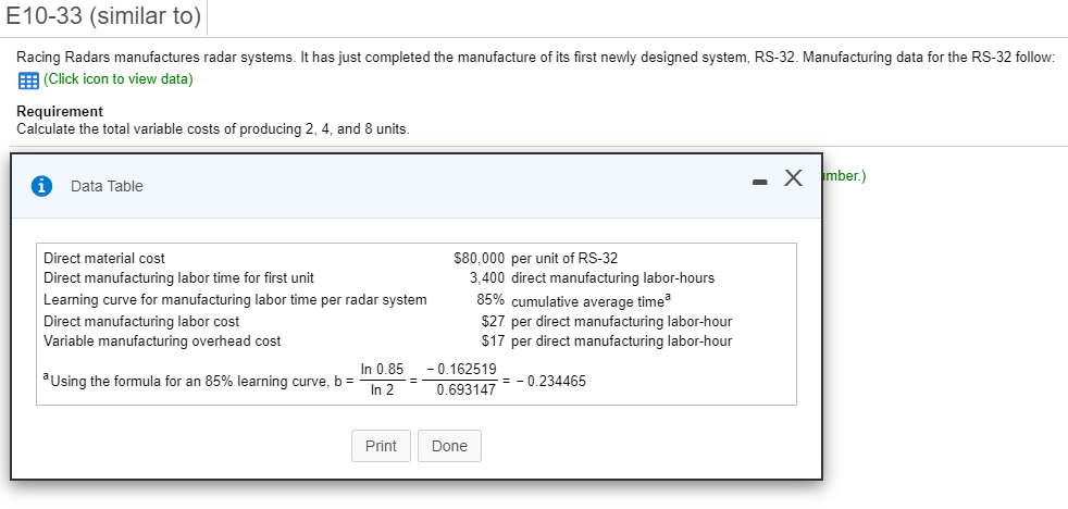 E10-33 (similar to) Racing Radars manufactures radar | Chegg.com