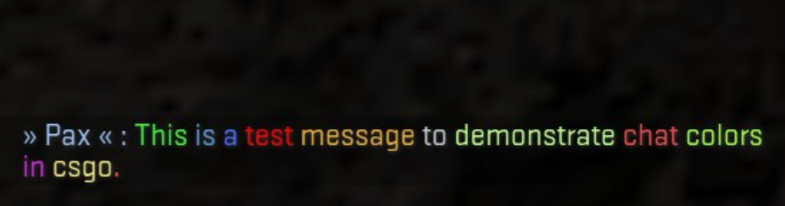 Write chat messages in different colors (on community servers) : r ...