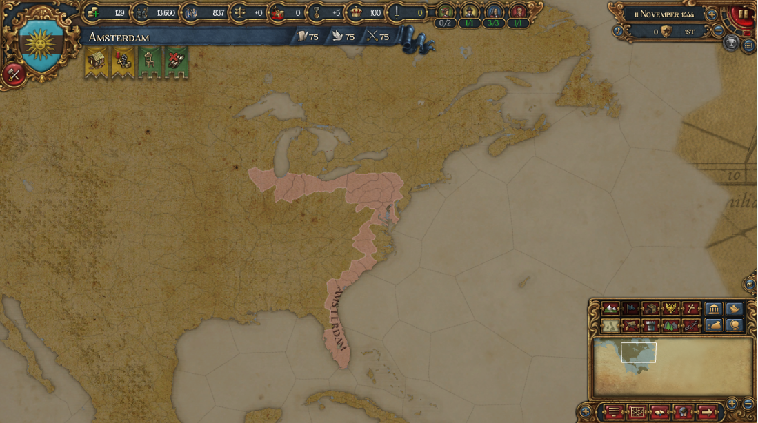 Use the custom map to show where you've been and have your nations name ...