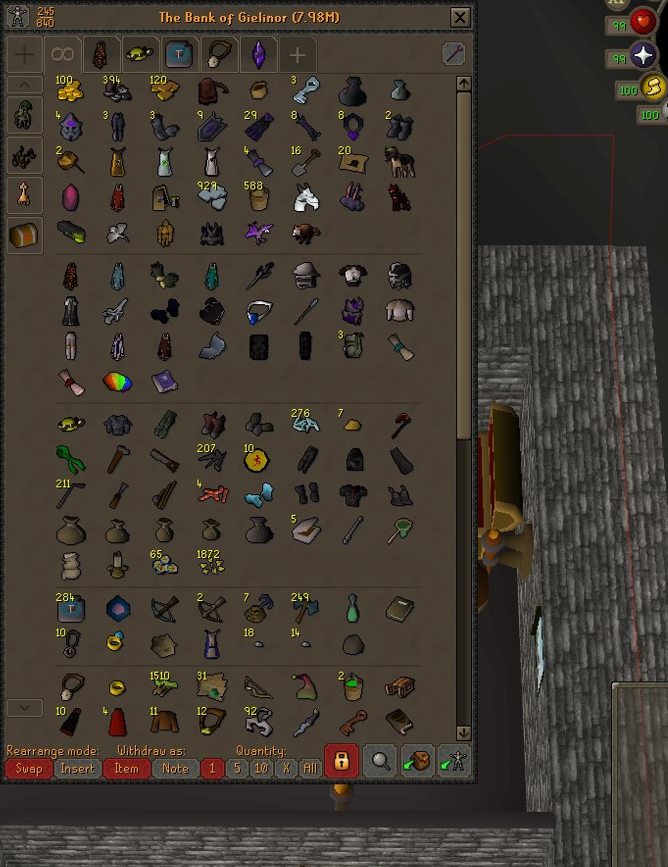 [$25 DONOR] [$1199] 2277 infernal main account - 10 pets, bloodhound ...