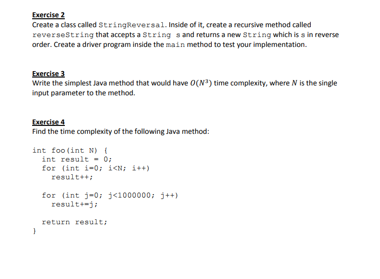 Solved Exercise 2 Create A Class Called Stringreversal 3566