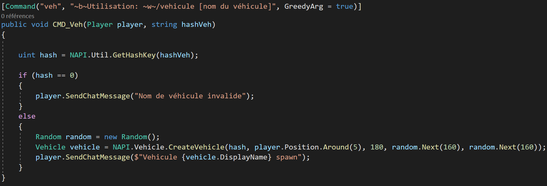 Problem to spawn custom veh (only with C# server side) - Server - RAGE Multiplayer Community