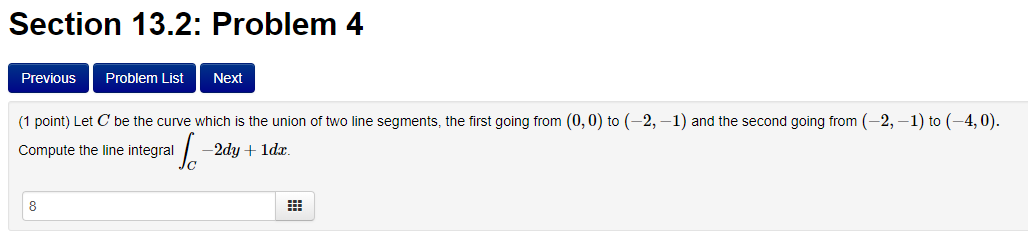 Solved Section 13.2: Problem 4 PreviouS Problem List Next (1 | Chegg.com