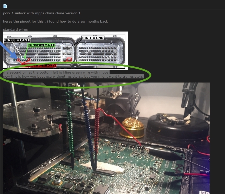 pinout mpps v18 for pcr 2.1