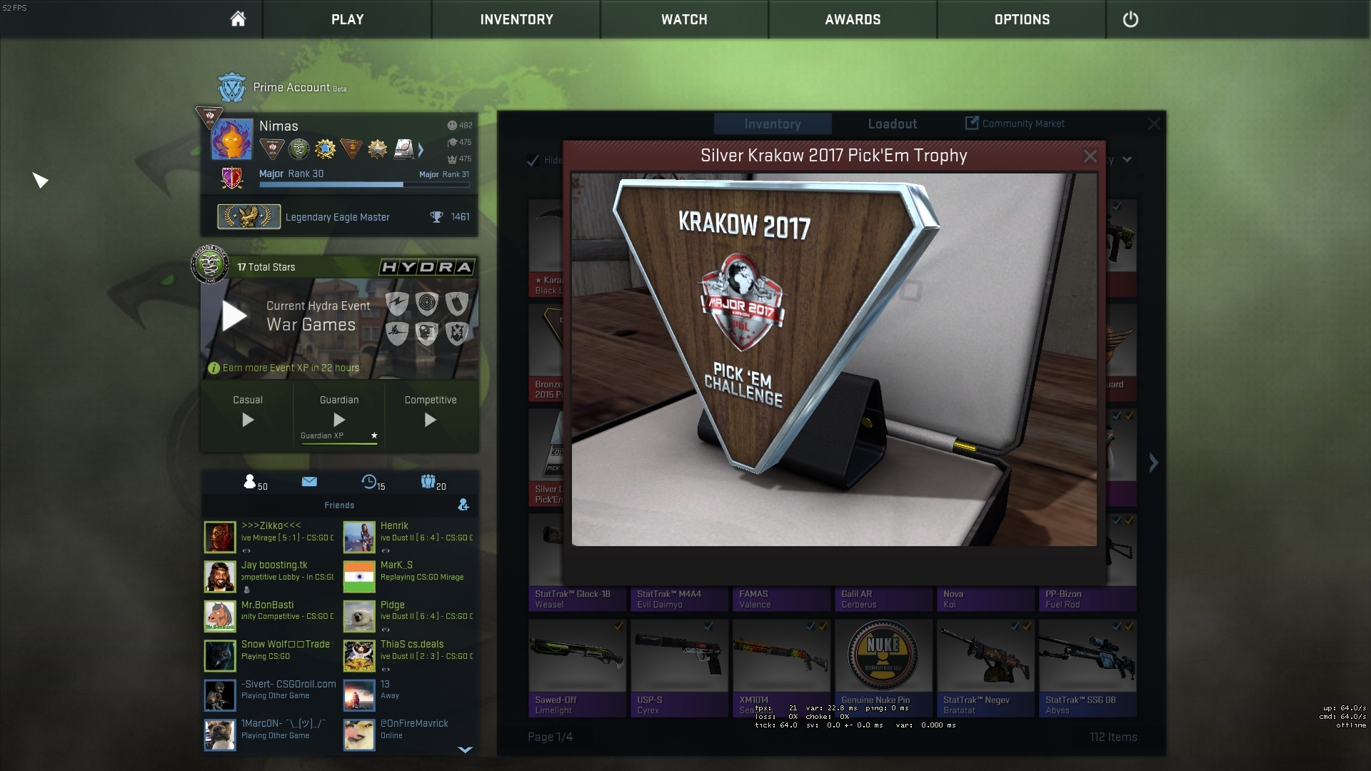 Gambit players received their major trophy's in-game! : r/GlobalOffensive