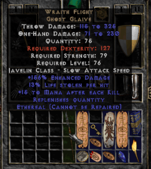 D2R Unique Items Wraith Flight (Ghost Glaive), 44% OFF