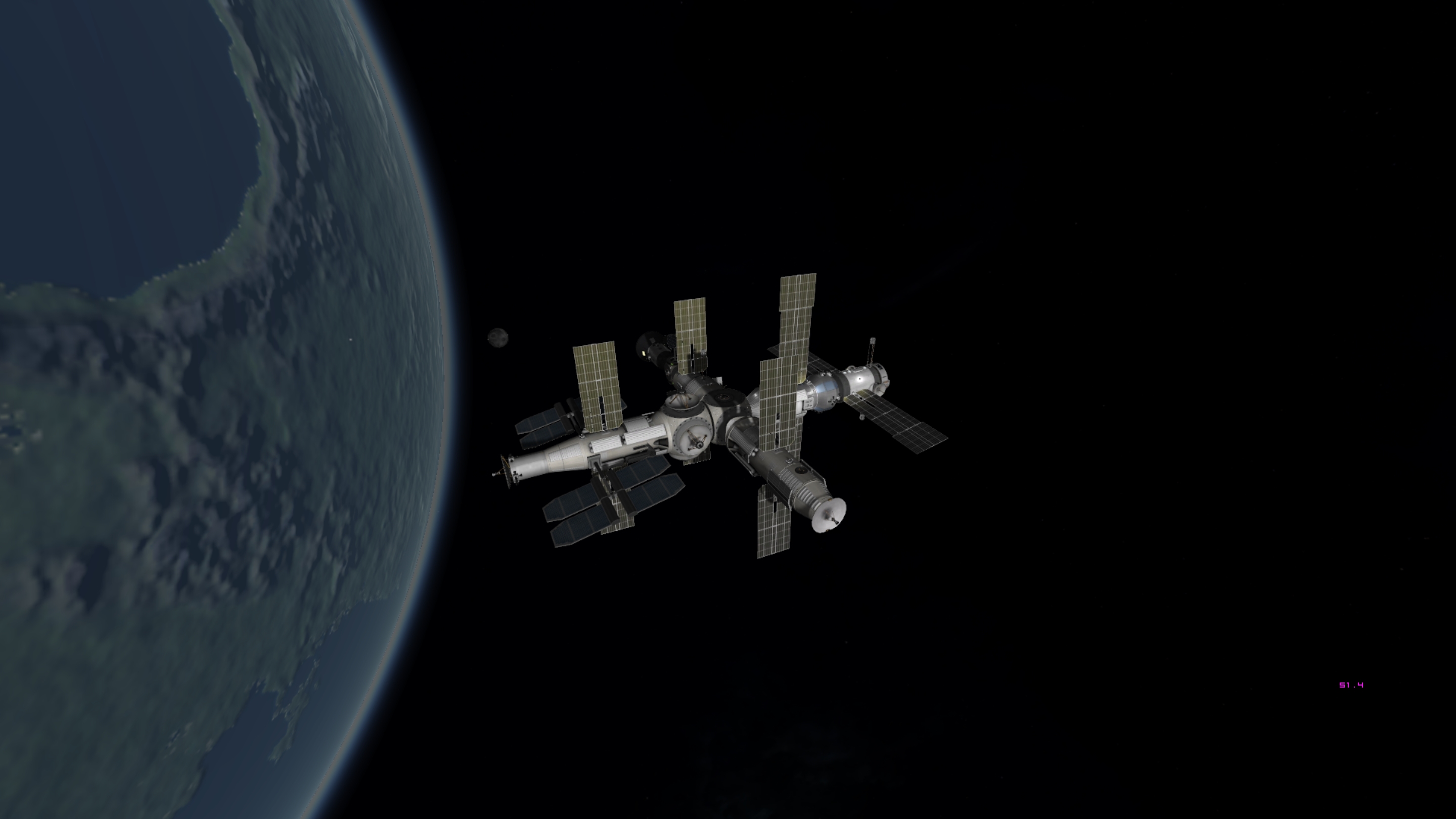 My first LKO space station, "Meechum One" : r/KerbalSpaceProgram
