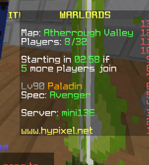 The new timer system. | Hypixel Forums