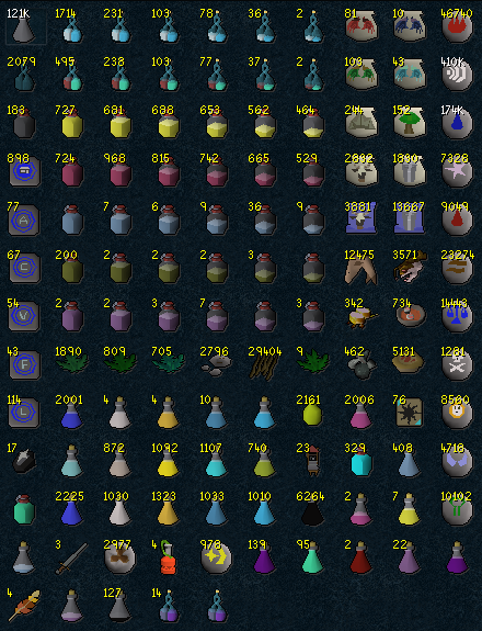 Share your Potions tab =D : r/runescape