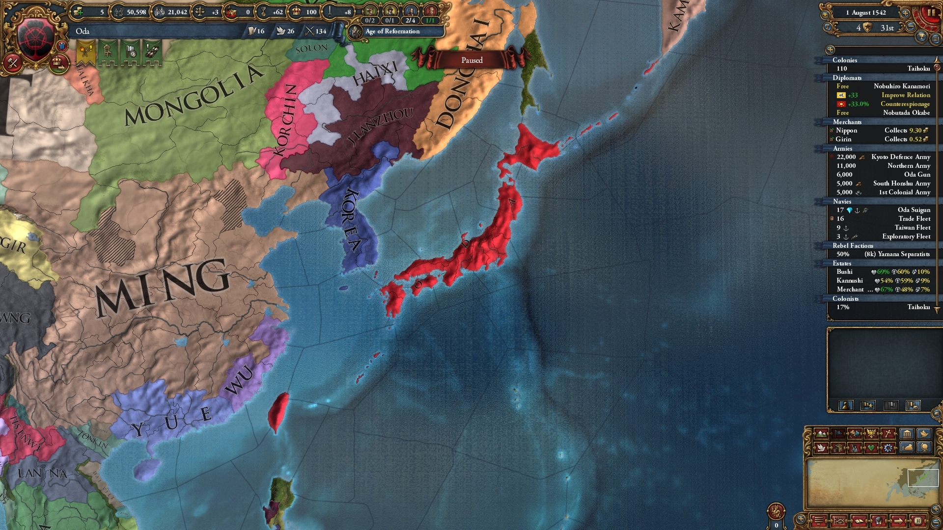 Japan: stay Shogun or become Empire? : r/eu4