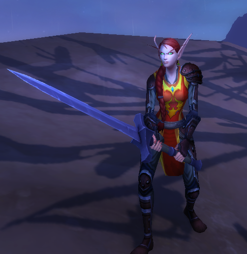 The Trading Post 2-Handed Sword has an interesting wielding style ...