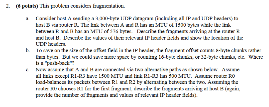 Solved This problem considers fragmentation. a. Consider | Chegg.com