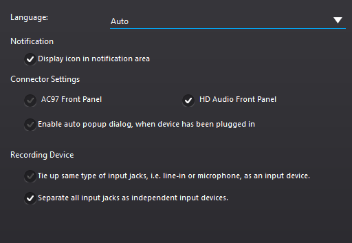 Front and rear audio jacks operating as one : r/Windows10