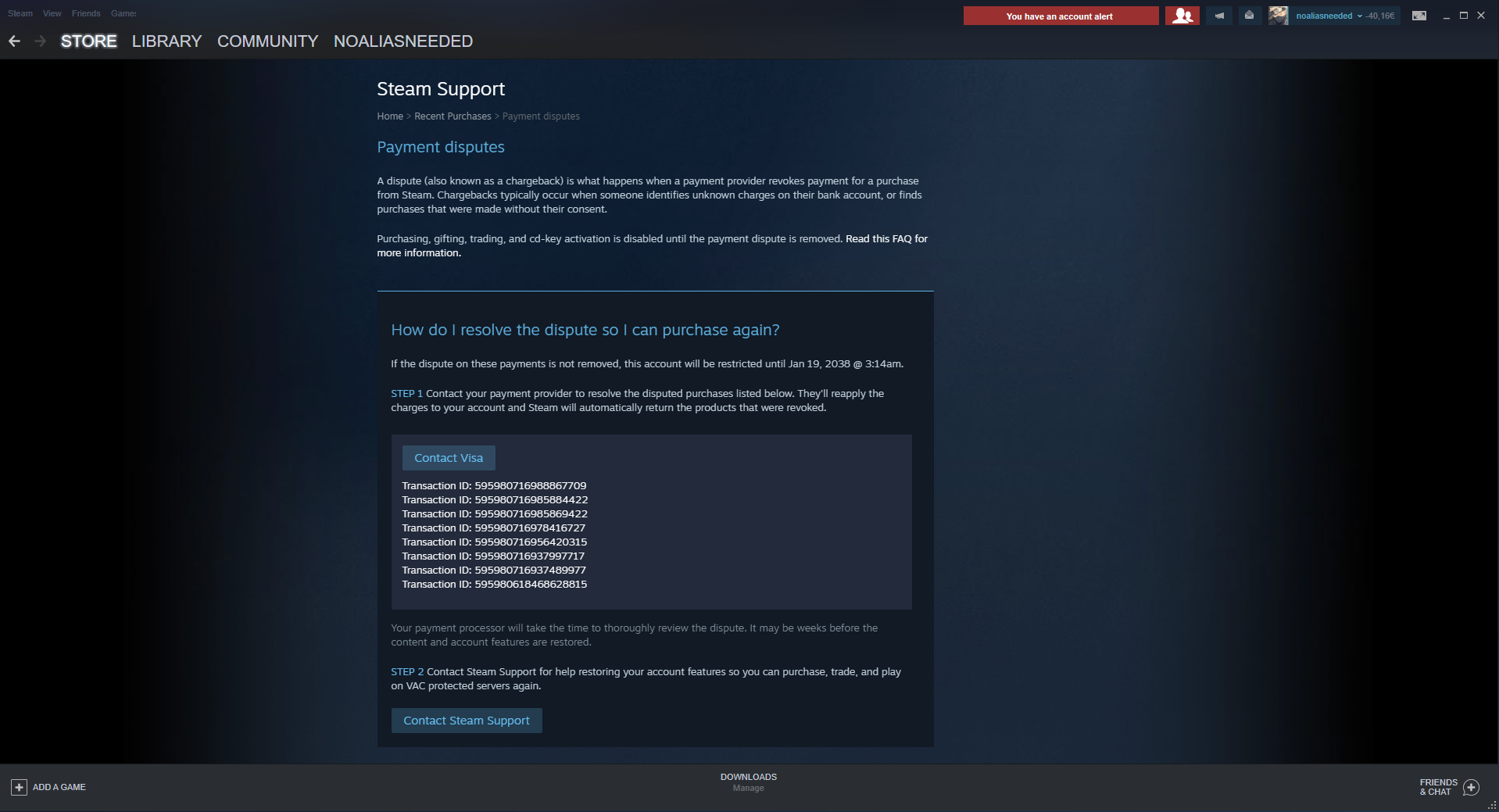 how to get unban trade on steam because Payment disputes? :: Help and Tips