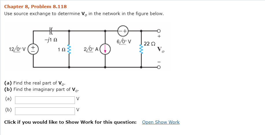 Solved Chapter 8, Problem 8.118 Use source exchange to | Chegg.com