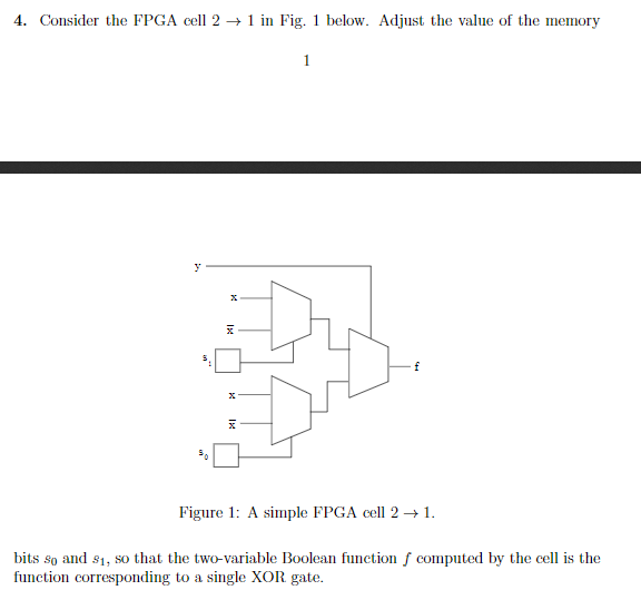 Solved 4. Consider the FPGA cell 2 + 1 in Fig. 1 below. | Chegg.com Solved 4. Consider the FPGA cell 2 + 1 in Fig. 1 below. | Chegg.com