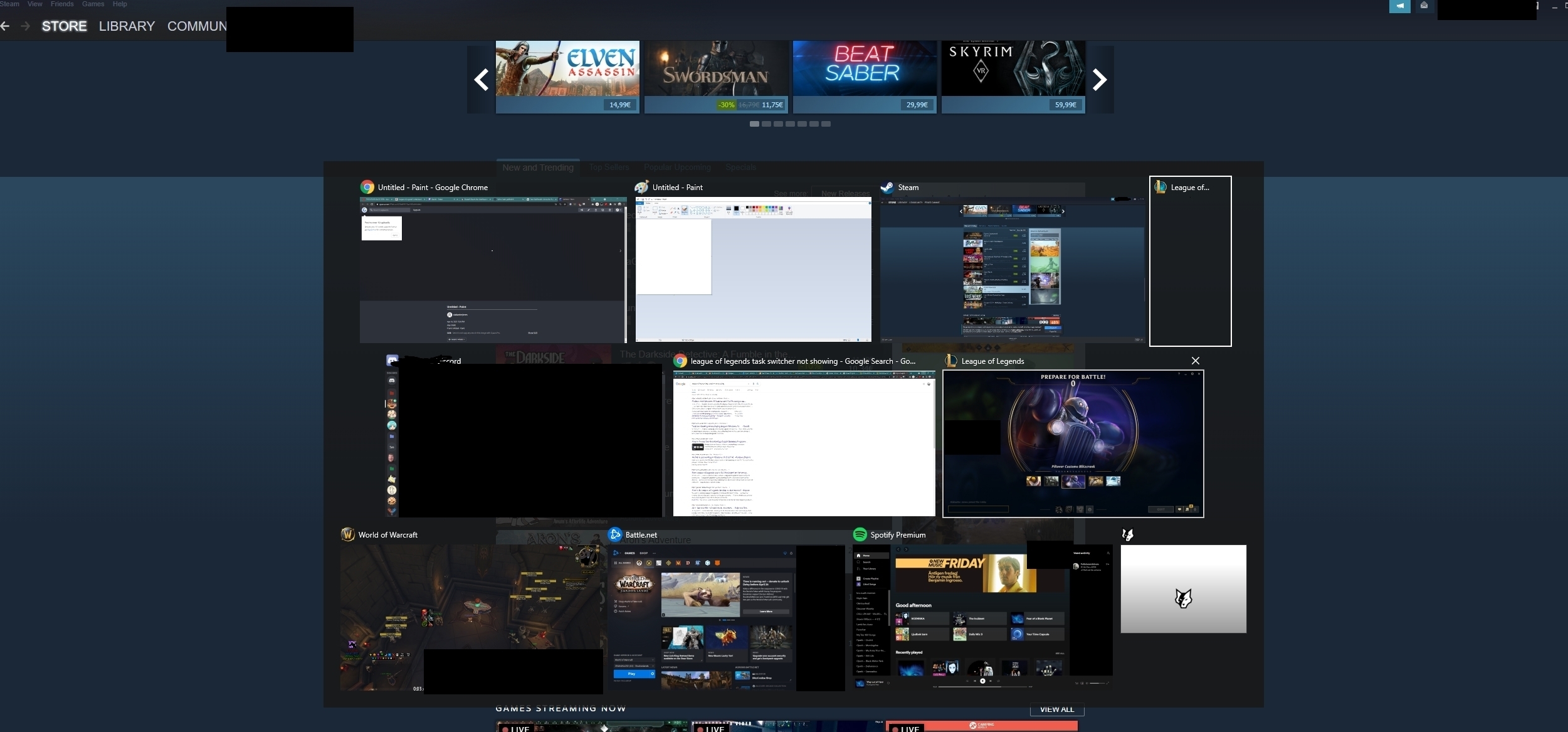 Task switcher not showing certain tasks in full : r/WindowsHelp