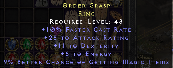 Iso: Nice Caster Fcr Ring - Topic - d2jsp