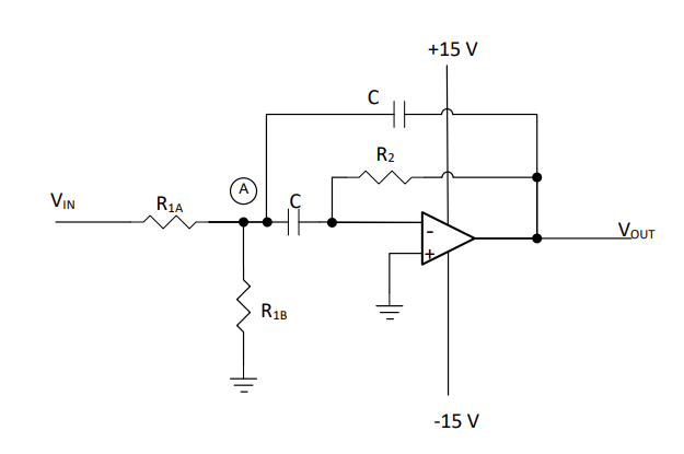 Solved Design this Active bandpass filter circuit into | Chegg.com