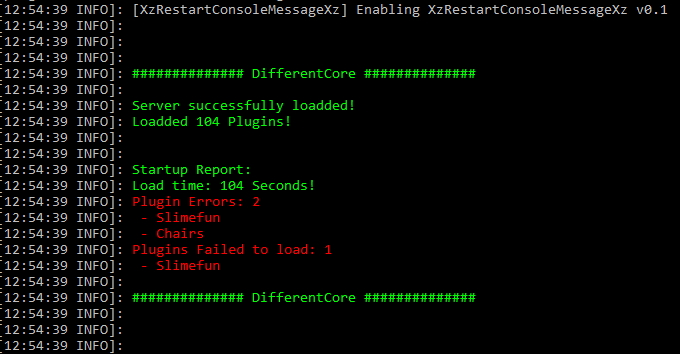 Startup Log Scan | SpigotMC - High Performance Minecraft