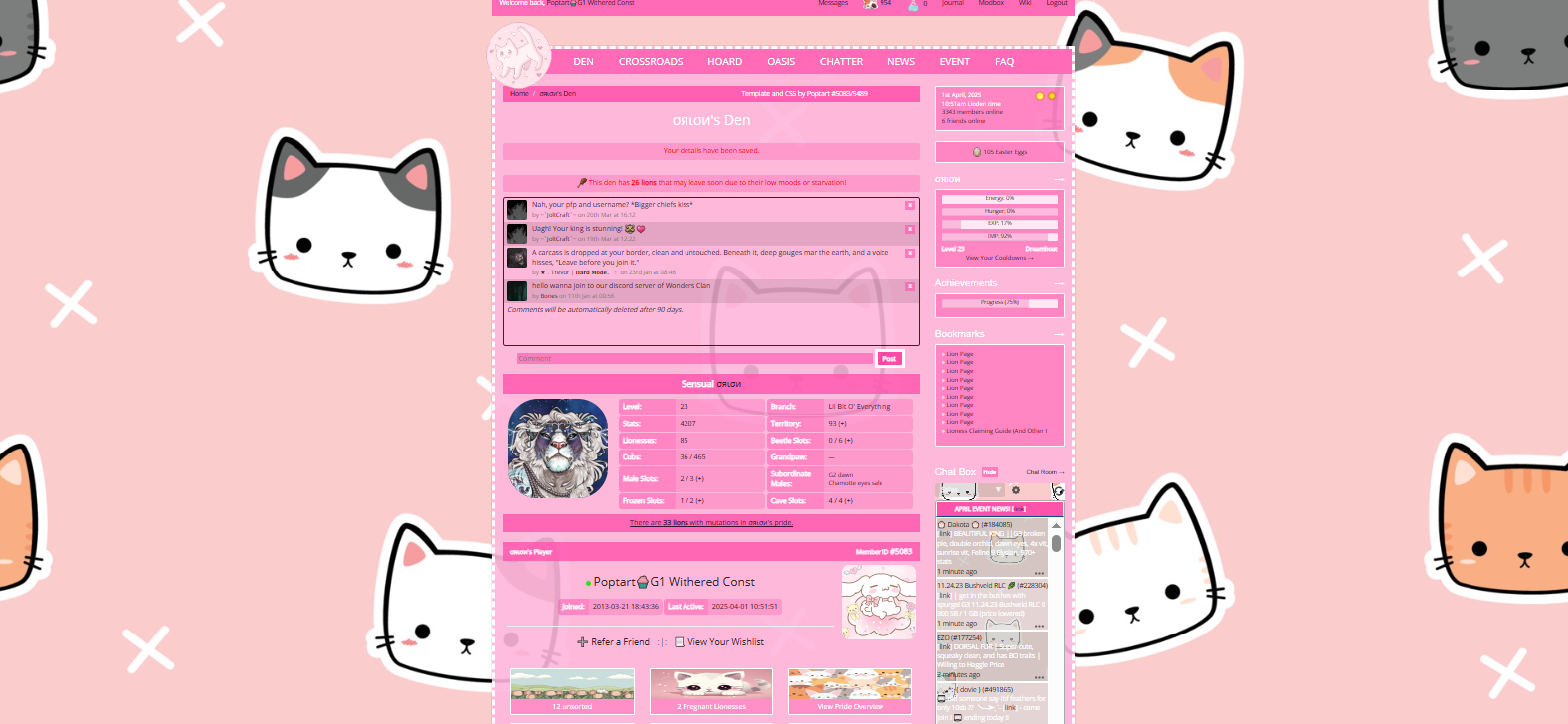 🧁Poptart's HTML/CSS 🧁 [Open!] :|: Lioden