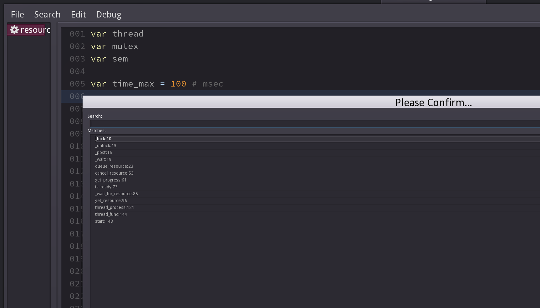Downscaled goto function/line windows · Issue #6285 · godotengine/godot · GitHub