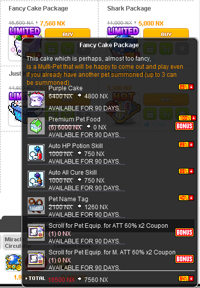 Is the fancy cake package permanent? : r/Maplestory
