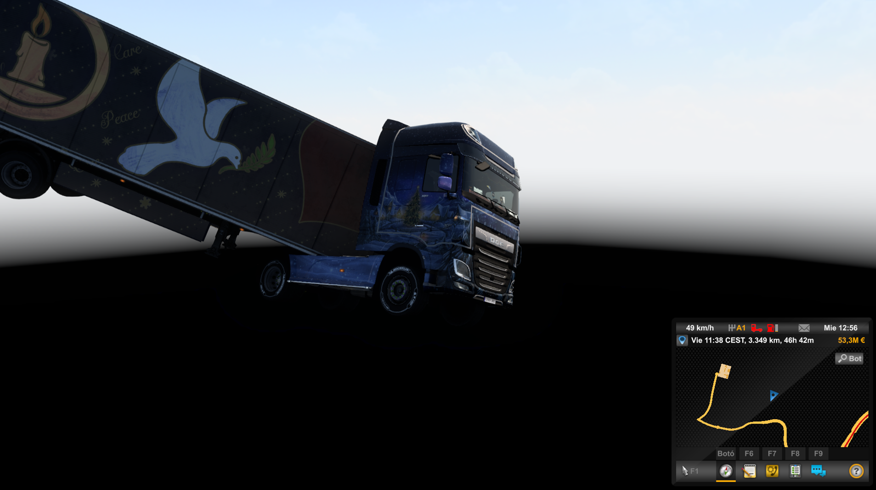 Truck suddenly shot into the sky - SCS Software