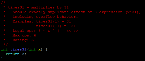 Solved times31 - multiplies by 31 Should exactly duplicate | Chegg.com