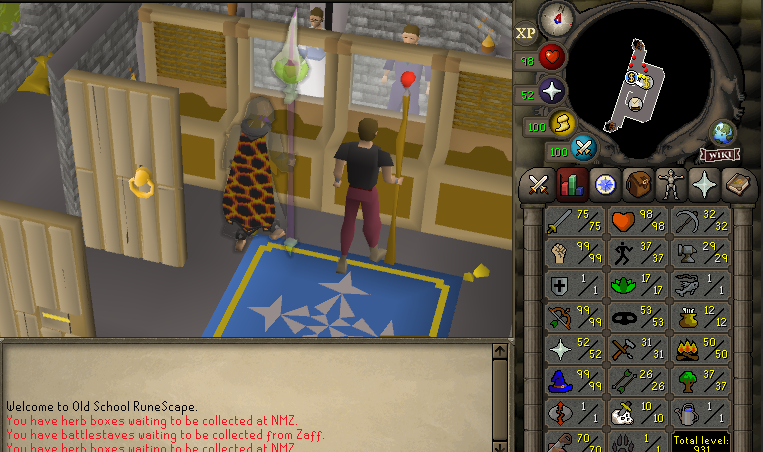 Max 75 Attack Pure with Infernal Cape *Non Legacy Login* Fully Pk READY ...