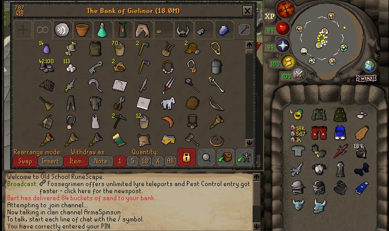 selling maxed main 2000+ total quest cape elite diarys 100% kourend and ...