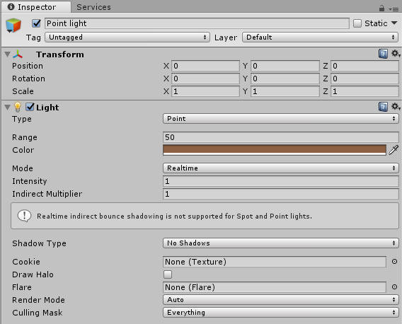 lighting - Unity - Spotlight turns off when not looking towards it ...