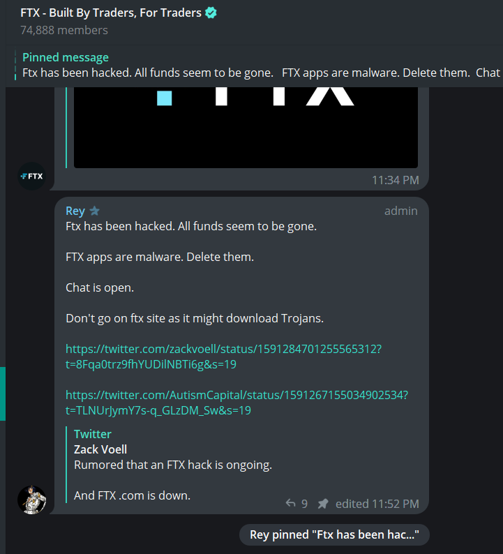 PSA: Delete your FTX app if you have one (possible malware) : r/FTX ... PSA: Delete your FTX app if you have one (possible malware) : r/FTX ...