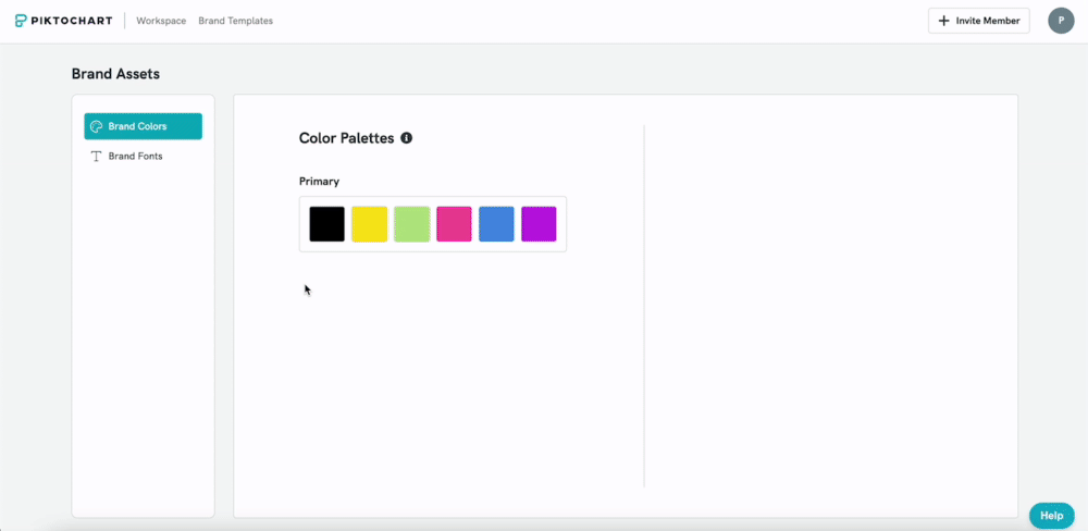 Brand Colors for Team - Piktochart Knowledge Base