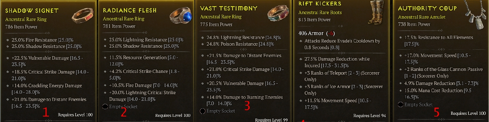 Few Sorc Items (mostly 100 Req) - Topic - d2jsp