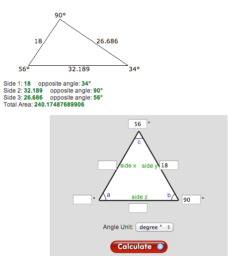 [PreCalc, Trig] ABC Triangle question. I keep coming up with a ...