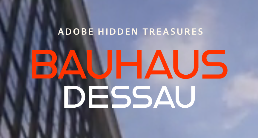 The "Bauhaus Dessau" font in the Adobe Hidden Treasures new website : r ...
