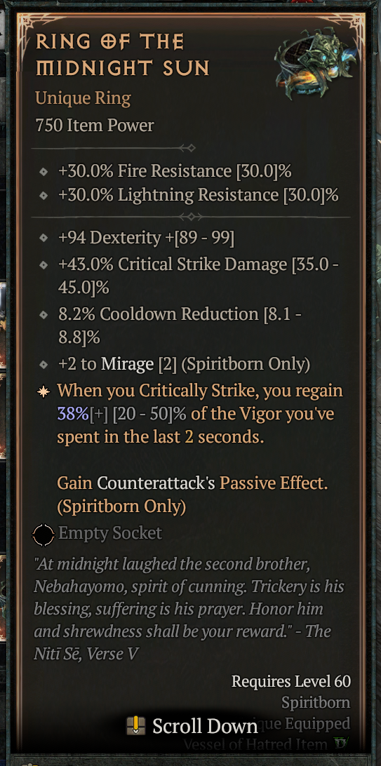 Iso Spiritborn Items - Topic - d2jsp