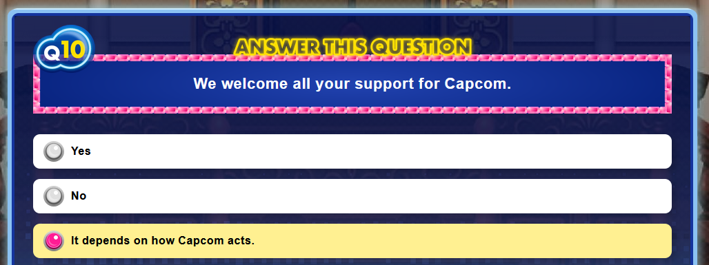 Capcom Super Elections (Poll) - The Spawn Point - Day One Patch