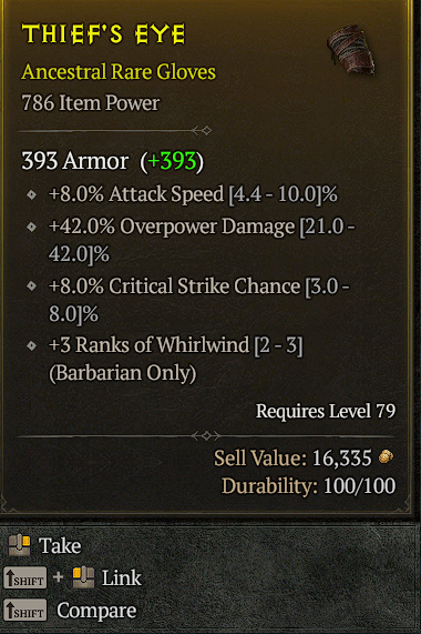 Wts Nice Ww Barb Gloves - Topic - d2jsp