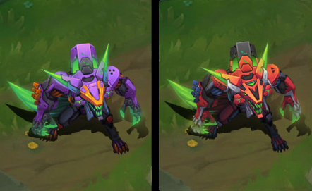 Oh wow, i wonder what those colors for this League of Legends Mecha ...