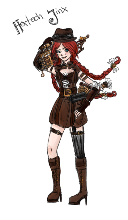 Hextech Jinx Skin Concept : r/leagueoflegends