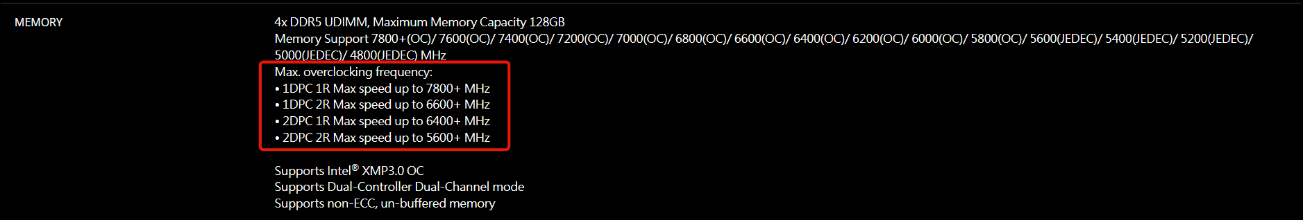 MSI MEG Z790 ACE Max RAM OC ? : r/buildapc