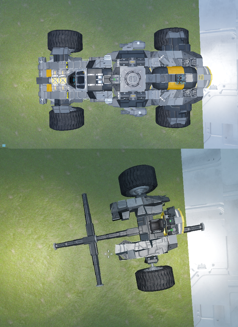 Before & After comparison image, going to and back from a nearby friendly base in a rover : r ...