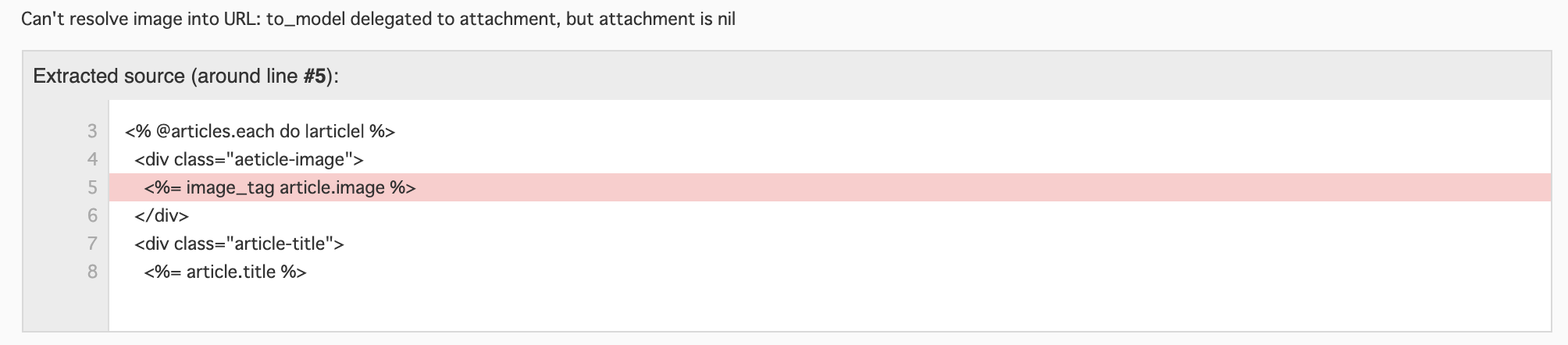 [Rails] Can't resolve image into URL: to_model delegated to attachment, but attachment is nil ...